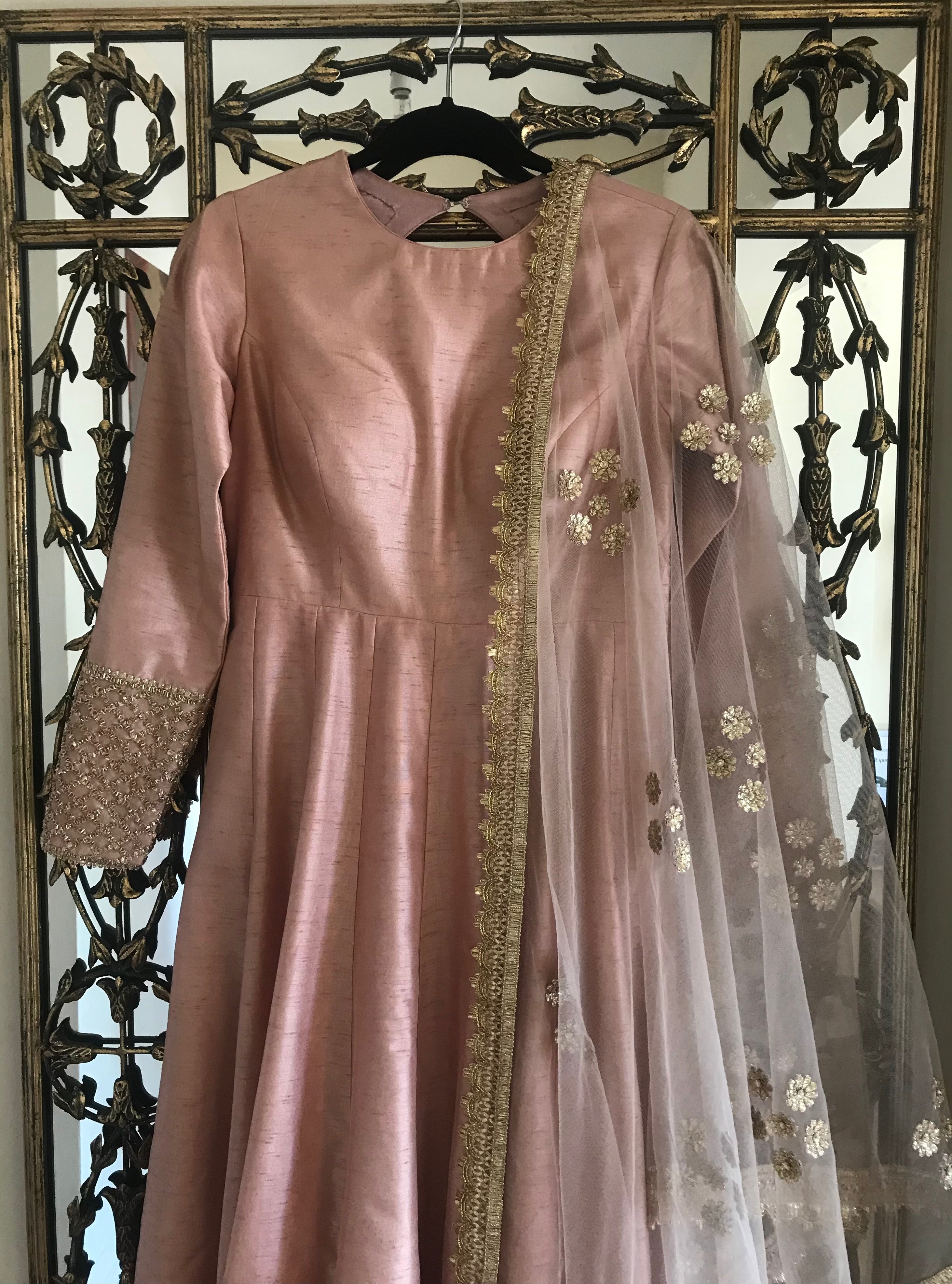 Dusky Pink | Ready to Wear Signature Anarkali – Silk & Thread