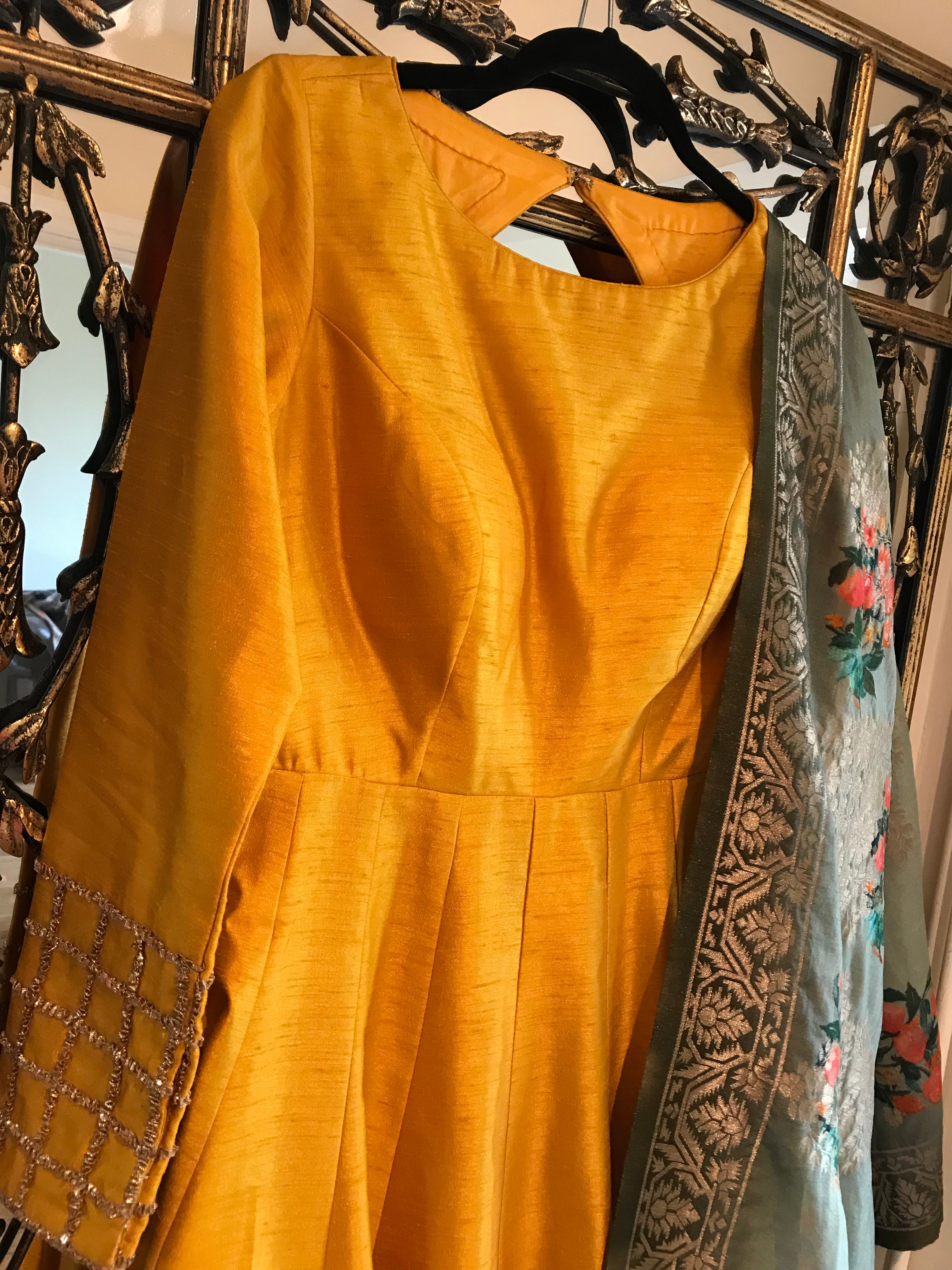 Mustard | Ready to Wear Signature Anarkali – Silk & Thread